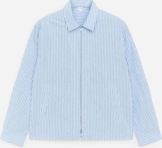 Arket Harrington-Jacke Aus Popeline -Wei&szlig;