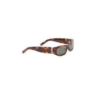 Saint Laurent Lunettes de soleil rectangulaires en ac&eacute;tate
