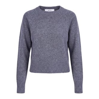 Jucca Rundhals-Strickware - - Knitwear - Damen - Grau - L