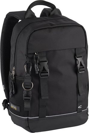 Camel Active Herren Connect Rucksack mit vielseitigen Befestigungsoptionen Schwarz, Menswear-S