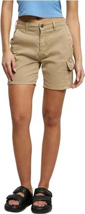 Urban Classics Ladies High Waist Cargo Shorts Pantalons, Unionbeige, 36 Femme
