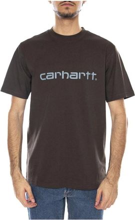 Carhartt Work in Progress Homme, Tops, Brun, Taille: L T-shirt S/S Script