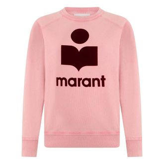 Isabel Marant Baumwollmischung-Sweatshirt mit Logo - - Sweatshirts & Hoodies - Damen - Rosa - 2XS