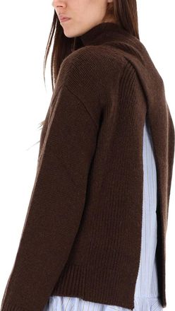Ganni Wool Blend Sweater - Brown
