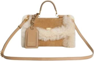 Dolce & Gabbana Femme, Sacs, Brun, Taille: ONE Size My Sicily Top Handle Bag