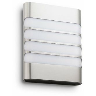 Philips Raccoon Applique murale ext&eacute;rieure led 1x4W, 20x16x7 - IP44 - Inox - Philips