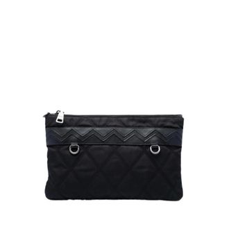 Prada Pre-owned Quilted Nylon Clutch - Femme - Pre-owned - Noir - Taille: ONE Size