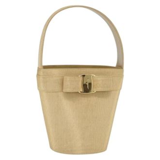 Ferragamo Pre-owned Canvas Bucket Bag - - Pre-owned - Damen - Gelb - ONE SIZE