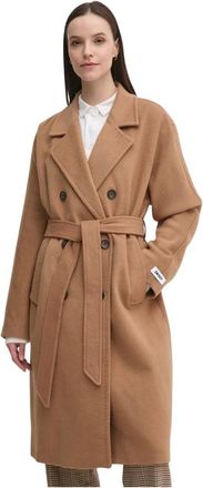 DKNY Dkny - Manteau Ceintur&eacute; - Femme - Manteaux - Brun - Taille: 44 FR
