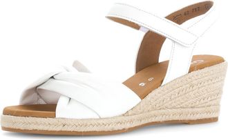Gabor Damen Riemchensandalen, Frauen Sandalen,freizeitschuhe,offene schuhe,strandschuhe,sandaletten,sommersandalen,weiss (Jute),36 EU / 3.5 UK