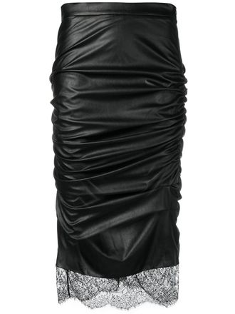 Tom Ford Geraffter Bleistiftrock - Schwarz