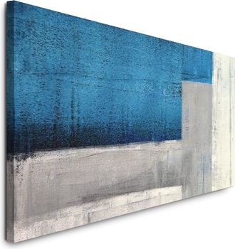 Paul Sinus Art GmbH Abstrakte Kunst 120x 50cm Panorama Leinwand Bild XXL Format Wandbilder Wohnzimmer Wohnung Deko Kunstdrucke