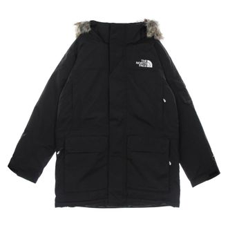 The North Face Wasserdichte lange Jacke mit Fellbesatz - - Sport - Herren - Schwarzk - XL