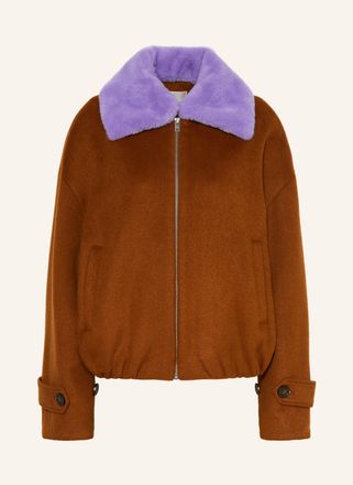 Fabienne Chapot Blouson Jeal Mit Abnehmbarem Kunstfell braun