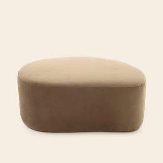 Madura Pouf Julika Opal beige chaud - BEIGE
