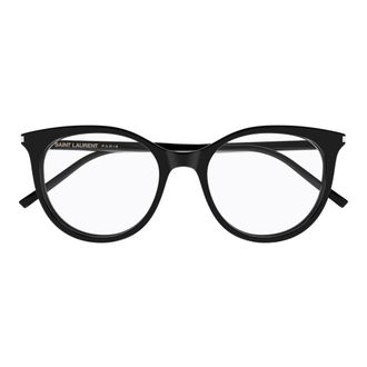Saint Laurent Corner Angle Oversized Round Frame - - Accessories - Damen - Schwarzk - ONE SIZE
