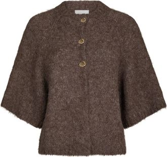 Neo Noir Femme, Pulls, Brun, Taille: 42 FR Benuta Fluffy Knit Cardigan