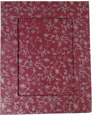 Guru Shop Bilderrahmen aus Lokta Papier Groß, Pink