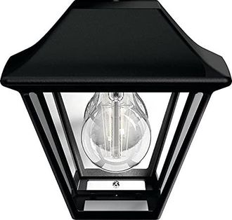 Philips myGarden Wandaussenleuchte Alpenglow, Schwarz, Glasdiffusor, Gartenleuchte