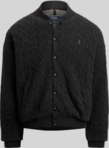 Polo Ralph Lauren Relaxed Fit Strickjacke aus Woll-Kaschmir-Mix mit Zopfmuster