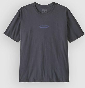 Patagonia 95 Oval Logo Oversized T-Shirt smolder blue
