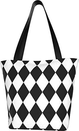 AOOEDM Power Harlequin Tote Bag Femmes Capacit&eacute; &Eacute;paule &Eacute;picerie Sacs