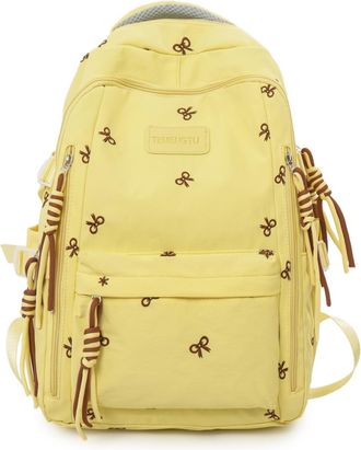 Generic Coquette Reise-Freizeitrucksack, &auml;sthetischer Tagesrucksack f&uuml;r Teenager (gelb)