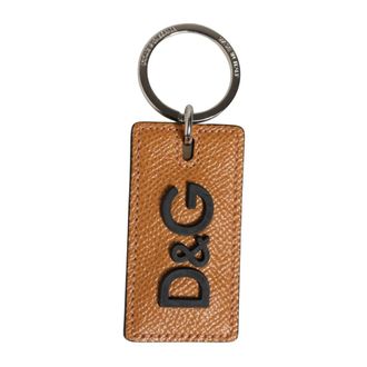 Dolce & Gabbana Luxuri&ouml;ser Leder Schl&uuml;sselanh&auml;nger Halter - - Accessories - Herren - Braun - ONE SIZE