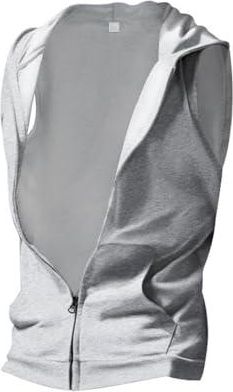 Generic D&eacute;bardeur pour homme - Sweat &agrave; capuche sans manches - T-shirt d&eacute;t&eacute; avec capuche - Pour la musculation, la gym et le sport - Grande taille - Couleur un