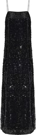 Rotate Spaghetti-Tr&auml;ger Paillettenkleid - - Dresses - Damen - Schwarzk - M