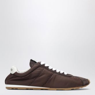 Miu Miu Plume Sneaker aus Leder in Burnt-Ton