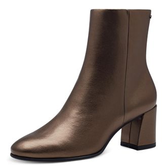 Tamaris Damen Absatzstiefelette Blockabsatz Vegan; BRONCE, EU 38