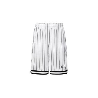 Karl Kani Mesh-Shorts mit Kontraststreifen - - Shorts - Herren - Wei&szlig; - XL
