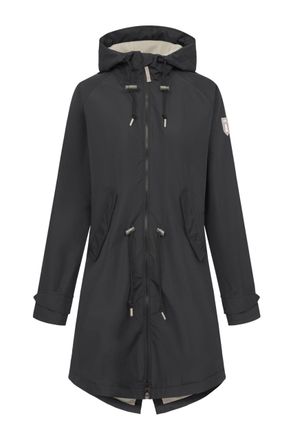 Derbe Regenjacke Ripby Damen Schwarz Ripstop 40