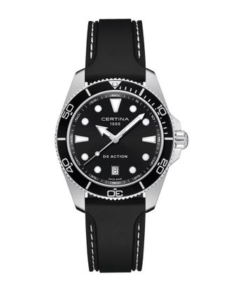 Certina DS Action 40mm Quartz Schwarz Kautschuk Herrenuhr C048.410.17.051.00
