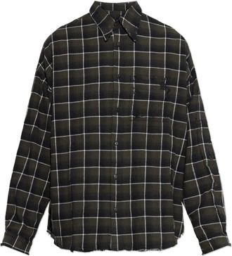 Misbhv Misbhv - Chemise &agrave; carreaux - Homme - Chemises - Vert - Taille: S