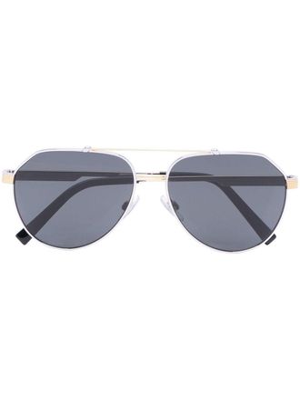 Dolce & Gabbana Eyewear lunettes de soleil &agrave; monture pilote - Noir