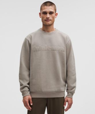 lululemon Sweat col rond Steady State Wordmark pour Hommes - Gris - Taille XL