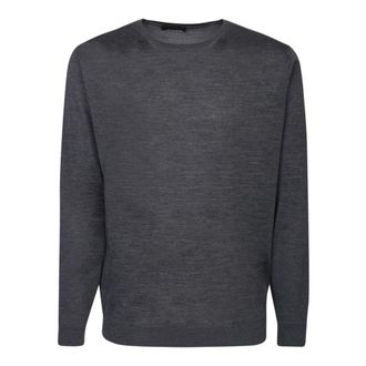 Dell'Oglio Gc1Ml 18021R Rundhalspullover - - Knitwear - Herren - Grau - XL