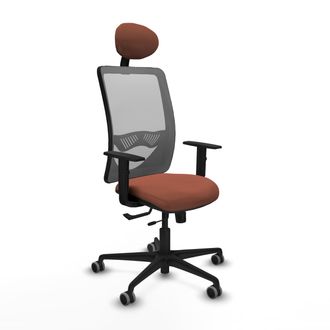 Piqueras y Crespo Drehstuhl f&uuml;r den Schreibtisch Zulema mit 1D-Armen, h&ouml;henverstellbare Lendenwirbelst&uuml;tze und festes Kopfteil, ausgestattet mit Syncro/Traslack und Sch