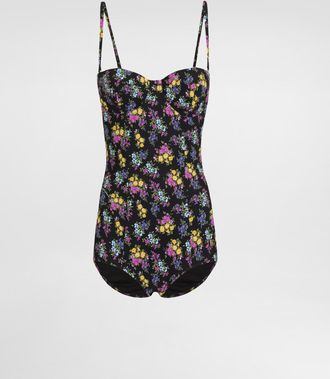 Dolce & Gabbana Balconette-badeanzug Mit Bl&uuml;mchen-print - Frau Bademode Mehrfarbig 5