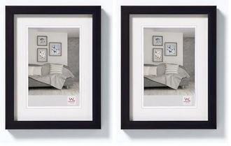 Walther Design Cadre photo noir 18 x 24 cm Construction Design Frame JK824B (Lot de 2)