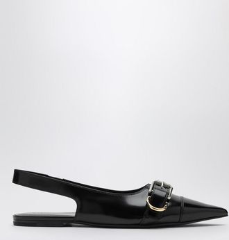 Givenchy Voyou black leather slingback