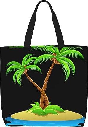 Generic Palmier 3D Sac A Main Femmes L&eacute;ger Tote Bag Grand Sac A Main Femme Pour Travail Shopping Quotidienne