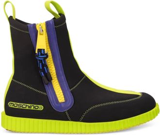 Moschino bottines à zip latéral 30 mm - Noir