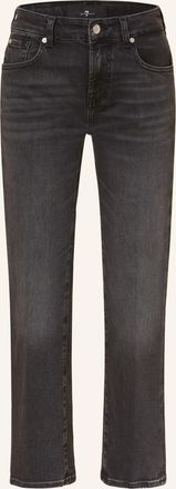 7 For All Mankind Straight Jeans Calie schwarz