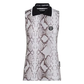 Plein Sport Femme, Tops, Gris, Taille: 38 FR Polo Python