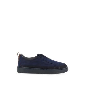 Santoni Victory Leather Slip-on Sneakers