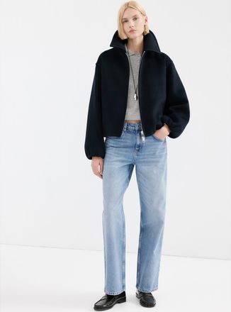 Mango Gerade Jeans mit niedriger Bundh&ouml;he mittelblau - Damen - 32 - MANGO