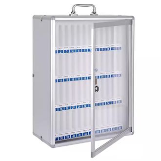 Generic Handy Aufbewahrungsbox, Handygarage, 12/24/36/48/60 F&auml;cher, mit T&uuml;rschloss und Schl&uuml;sseln, Transparentes Design, f&uuml;r Klassenzimmer, B&uuml;ro, Fabrik(X-Lar